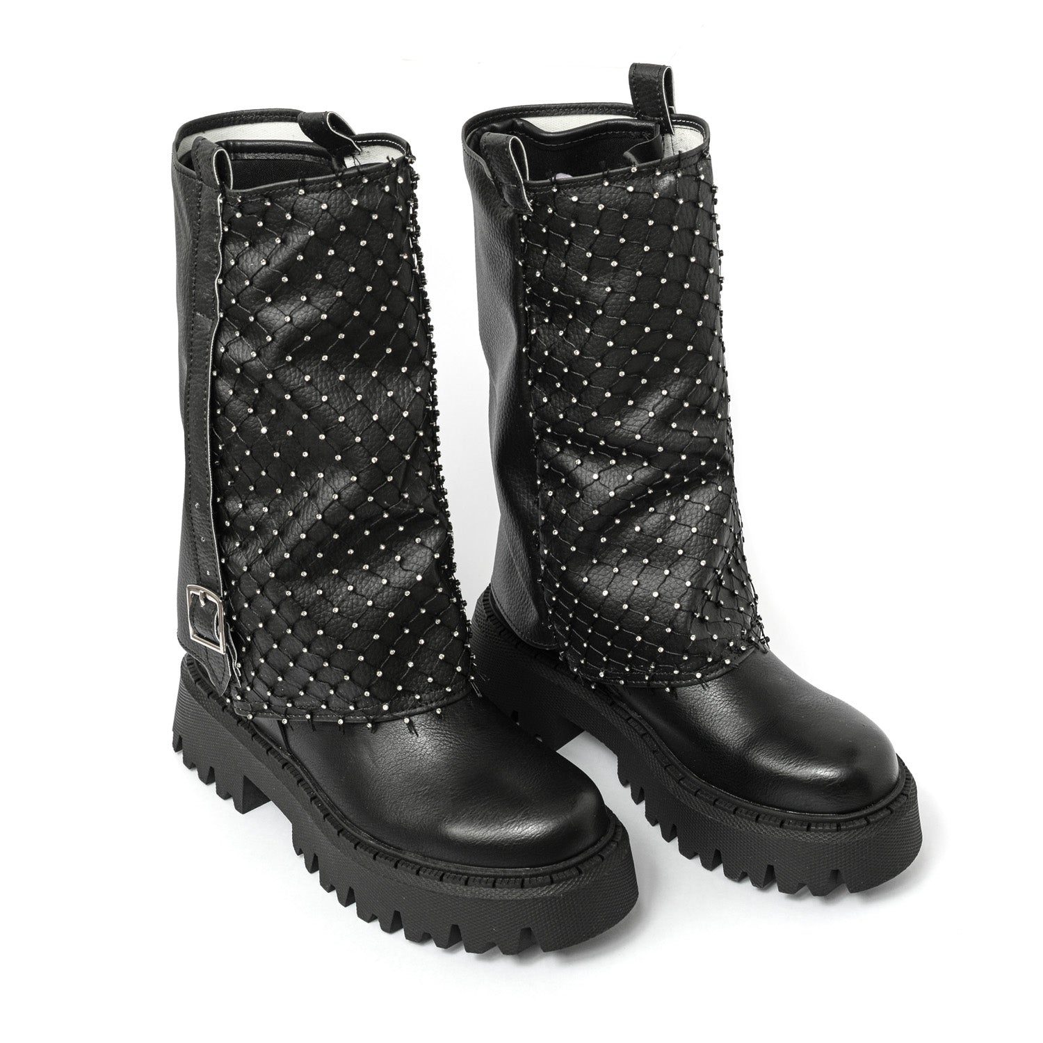 GLAM BOTA MUJER NEGRA – Fessia